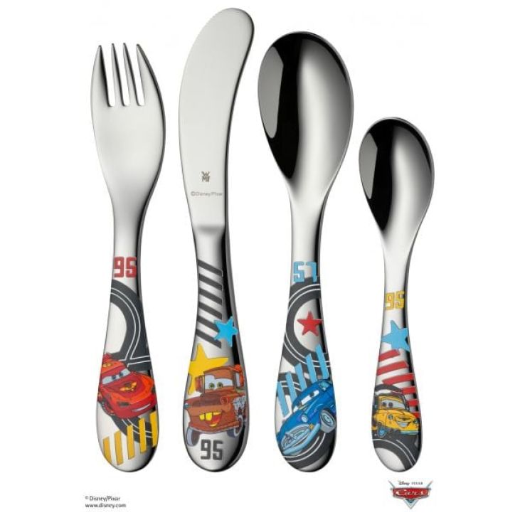 WMF Cars Kinderbesteck-Set 4-teilig - Kinderbesteck